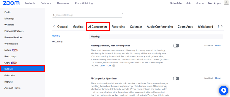 Creating Zoom meeting summaries with the AI Companion | University of Colorado